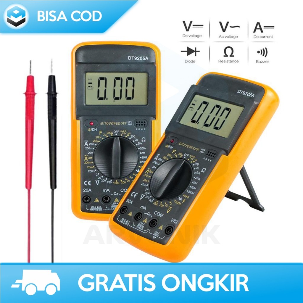 Jual TESTER DIGITAL MULTITESTER MINI PORTABLE ALAT UKUR LISTRIK LAYAR ...