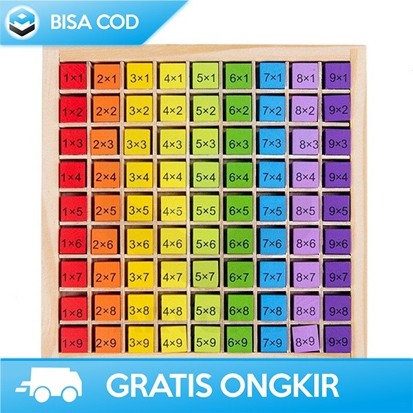 Jual MAINAN ANAK TABLE MATH MAINAN EDUKASI PERKALIAN BAHAN KAYU ...