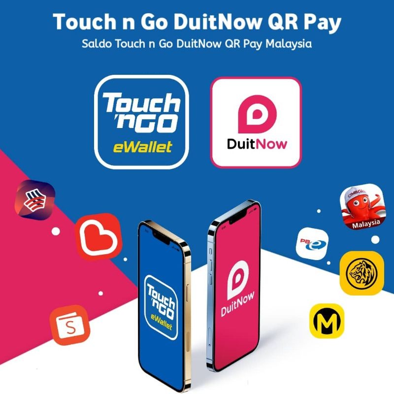 Jual Touch n Go Malaysia DuitNow QR Pay Malaysia langsung masuk RM50 RM100 RM150 RM200 | Shopee ...