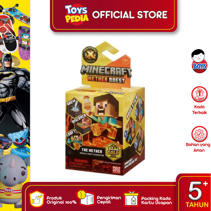 Jual Mainan koleksi Treasure X Minecraft Nether Quest Single Pack ...