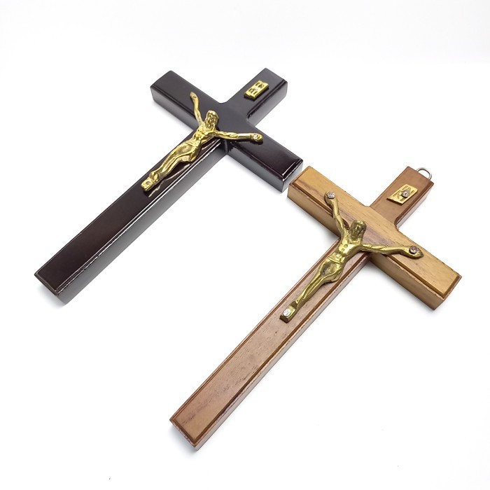 Jual Azzatun - Salib Dinding 15 Cm /Salib Kuningan/Salib Tuhan Yesus ...