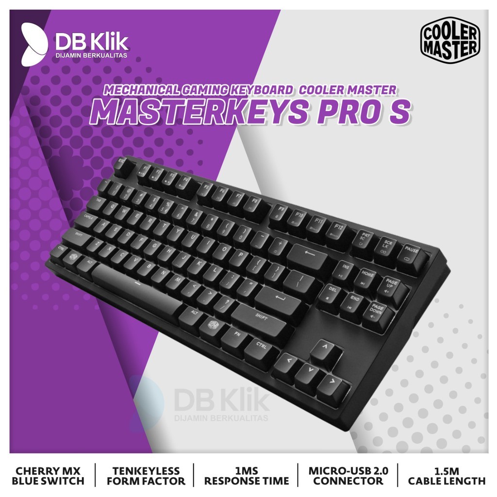 Jual Cooler Master Keyboard Gaming Masterkeys Pro S Mechanical Blue ...