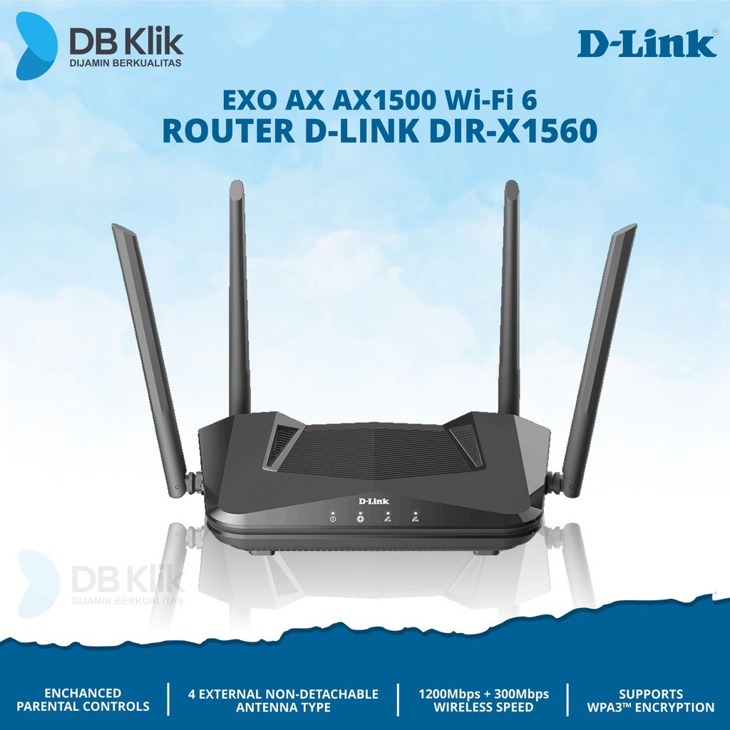 Jual Dlink Router D-Link Dir-X1560 Exo Ax Ax1500 - Dir X1560 Mesh Wi-Fi ...