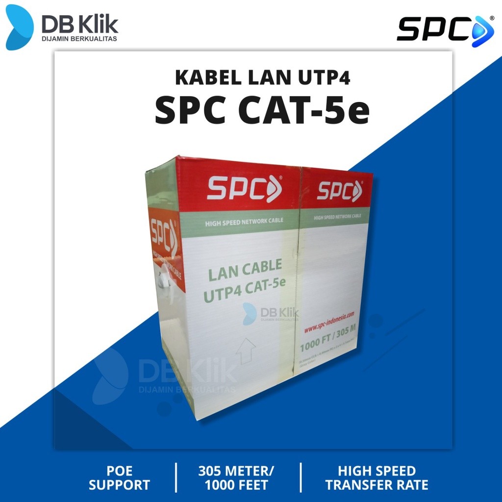 Jual Spc Kabel Utp Cat5 - SPC Kabel LAN UTP Cat5e 305 Meter | Shopee ...