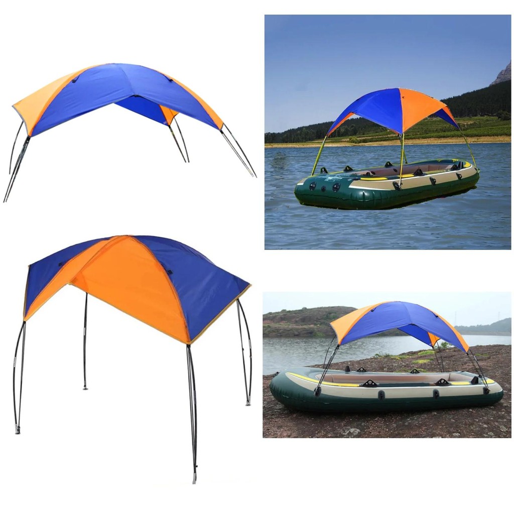 Jual rubber boat awning kayak heavy duty inflatable rain shelter tents ...