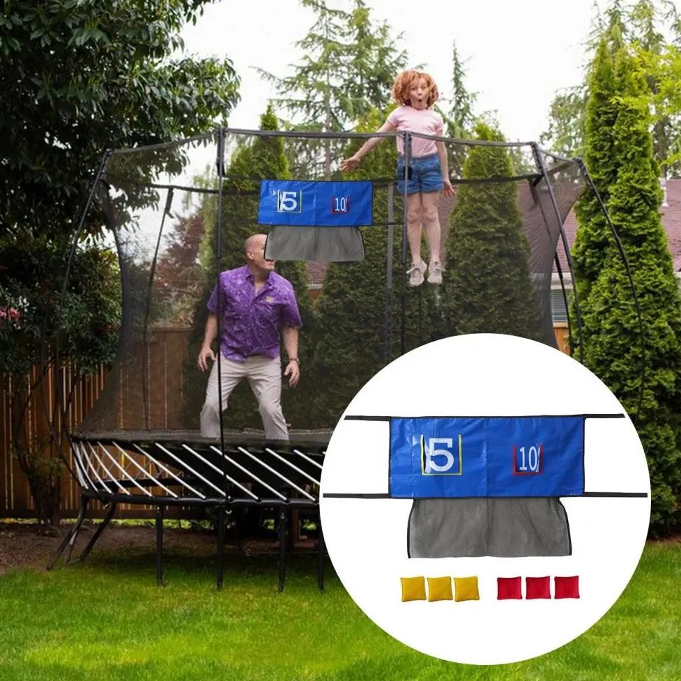 Jual children trampoline toss game outdoor trampoline toss game for ...