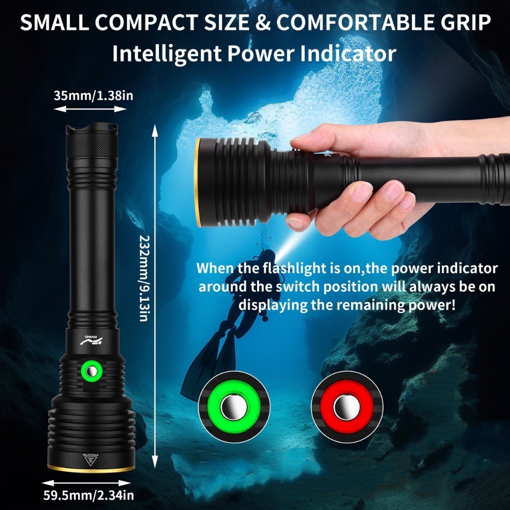 Jual Senter selam XHP70 yang sangat terang, lampu putih 4000LM, lampu ...