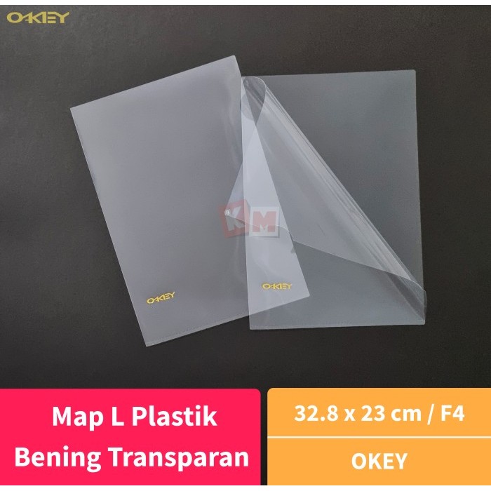 Jual Map L Plastik F4 Folio Bening Transparan OKEY Clear Sleeves | Shopee Indonesia