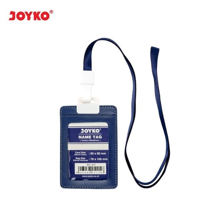 Jual TERBARU - Name Tag ID Card Holder Tempat ID Kulit Portrait Joyko ...