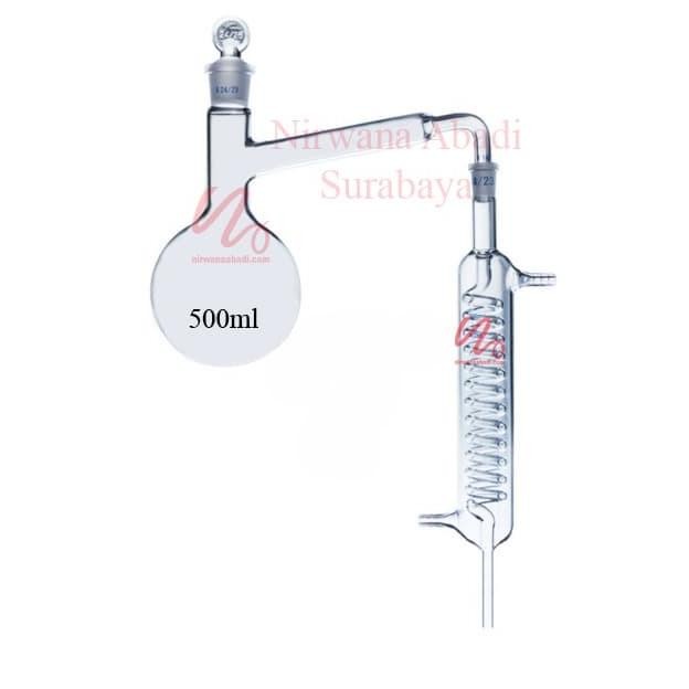 Jual Alat Destilasi labu 500ml lengkap dengan kondensor spiral | Shopee ...