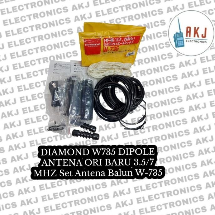 Jual DIAMOND W735 DIPOLE ANTENA ORI BARU 3.5/7 Mhz Set Antena Balun W-735 | Shopee Indonesia