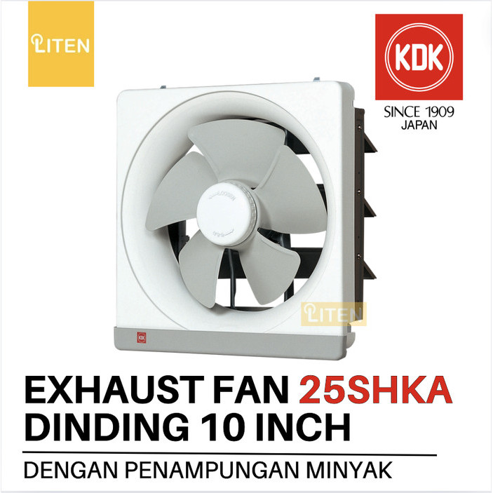 Jual KDK 25SHKA - Exhaust Fan Dinding KDK Penampungan Minyak Heksos Fan ...