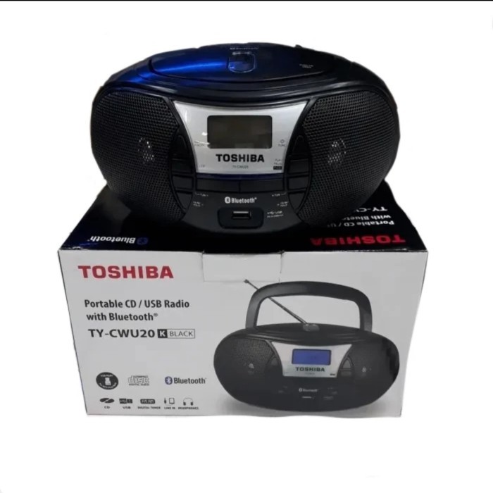 Jual TOSHIBA RADIO TY CWU 20 MINI COMPO BLUETOOTH PORTABLE | Shopee ...