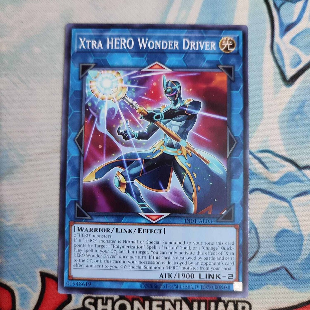Jual yugioh AE xtra hero wonder driver DI01-AE034 C original | Shopee ...