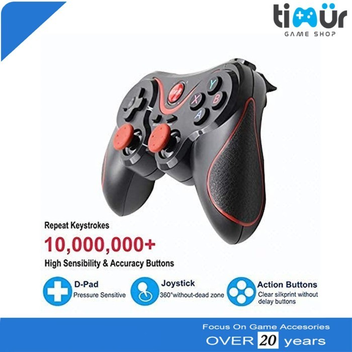 Jual Stik Stick Gamepad Wireless Bluetooth Hp Pc Laptop Android Ios X3 ...
