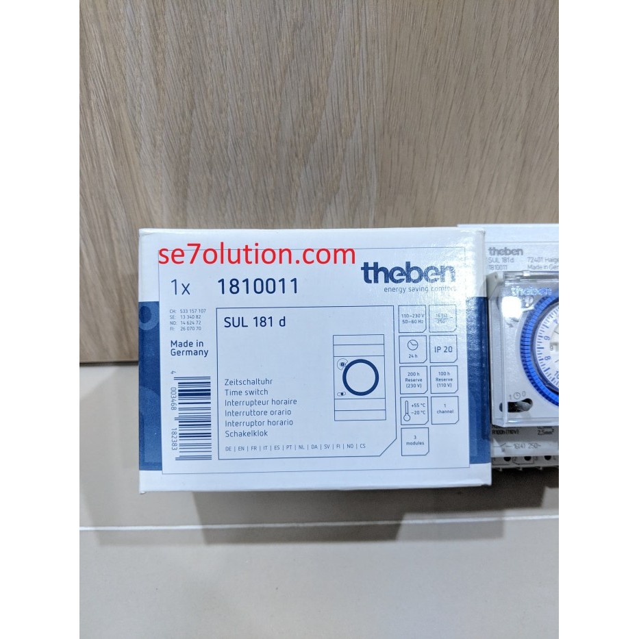 Jual Theben Timer Switch Analog Sul 181 D (1810011) | Shopee Indonesia
