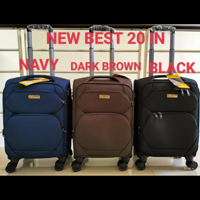 Jual HARGA DISC - KOPER KAIN PRESIDENT 20in KABIN RODA 4 PUTAR TSA ...