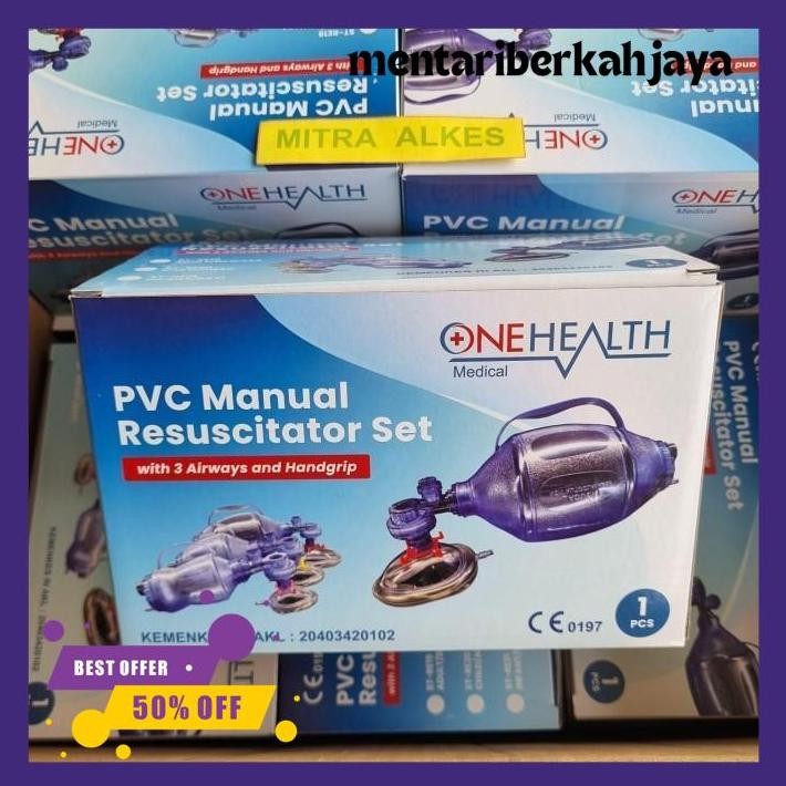 Jual AMBU BAG / AMBUBAG ONEHEALTH. BAG VALVE MASK. PVC MANUAL ...