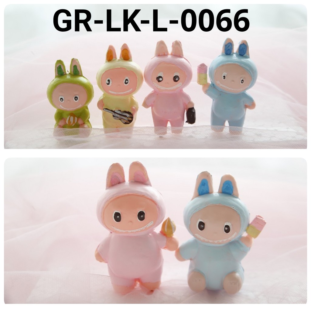 Jual GR-LK-L-0066 Topper mainan plastik lokal labubu yamama baking ...
