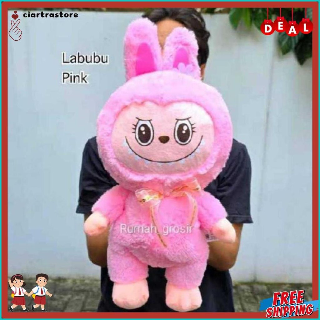 Jual Promo Boneka Labubu Jumbo Xl 60Cm Termurah Dan Terlaris The ...