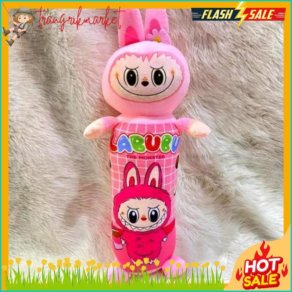 Jual Boneka Guling Labubu The Monsters Exciting Macaron Labu Labu 60Cm ...