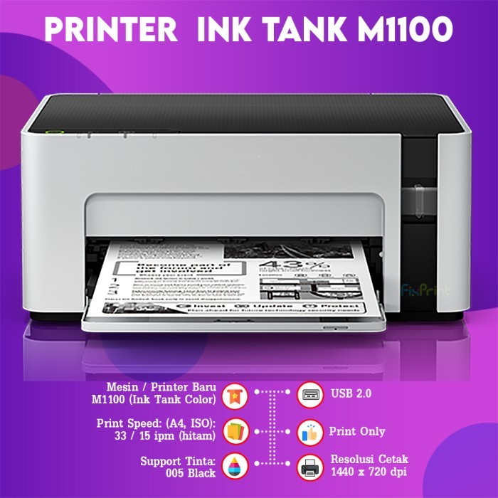 Jual Printer Epson Workforce M200 M-200 Printer Mono Print Scan Copy ...