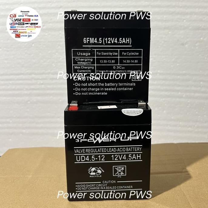 Jual Baterai Ups Power Up 12v 4,5Ah 4.5Ah Aki Batre persamaan dari batere Speker portable bawaan ...