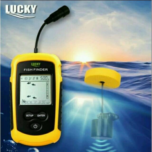 Jual Fish finder lucky portable Alat diteksi sonar ikan fishfinder ...