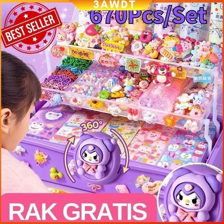 Jual kotak gratis825PCS DIY Deco Lem Krim Stiker Gooka Deluxe DIY Krim ...