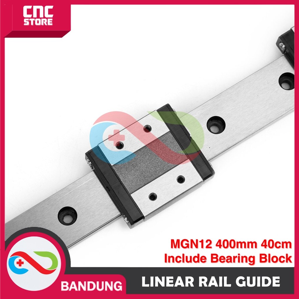 Jual MGN12 400MM 40CM LINEAR RAIL GUIDE INCLUDE MGN12H BEARING BLOCK | Shopee Indonesia