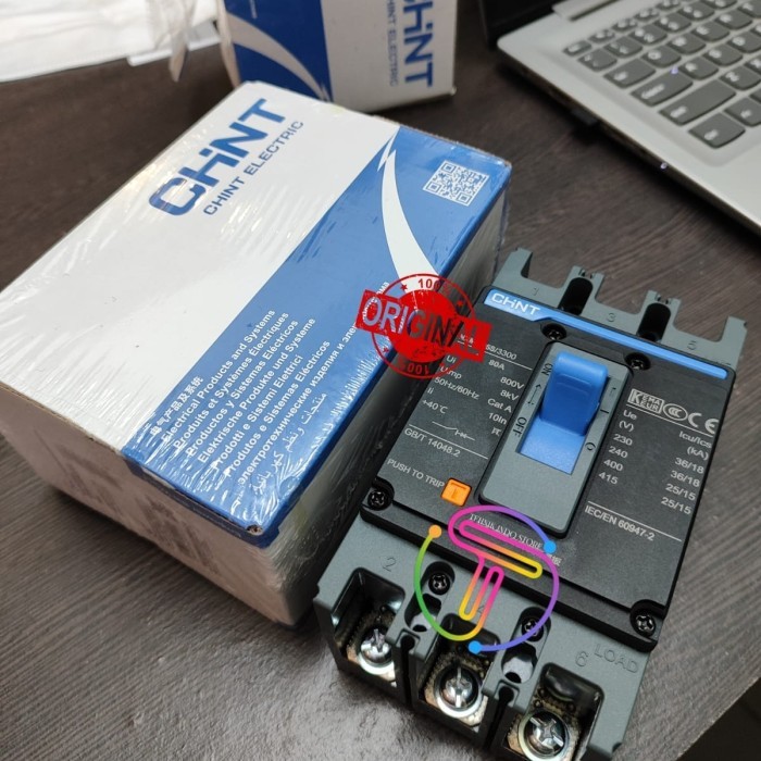 Jual Cepat Dan Mudah Mccb 80A/100A/125A Chint 3Phase 25Ka Original Nxm-125S Breaker Chint ...