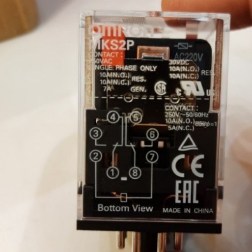 Jual Omron relay /Relay Omron MKS2P 220V/110V/12V/24V/ 8pin original | Shopee Indonesia