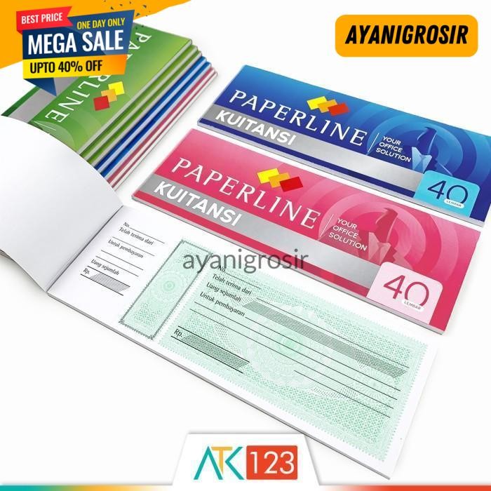 Jual BEST PRODUK KWITANSI / KUITANSI PAPERLINE KECIL (KT 40 M) ISI 40 LEMBAR BY AYANI GROSIR ...