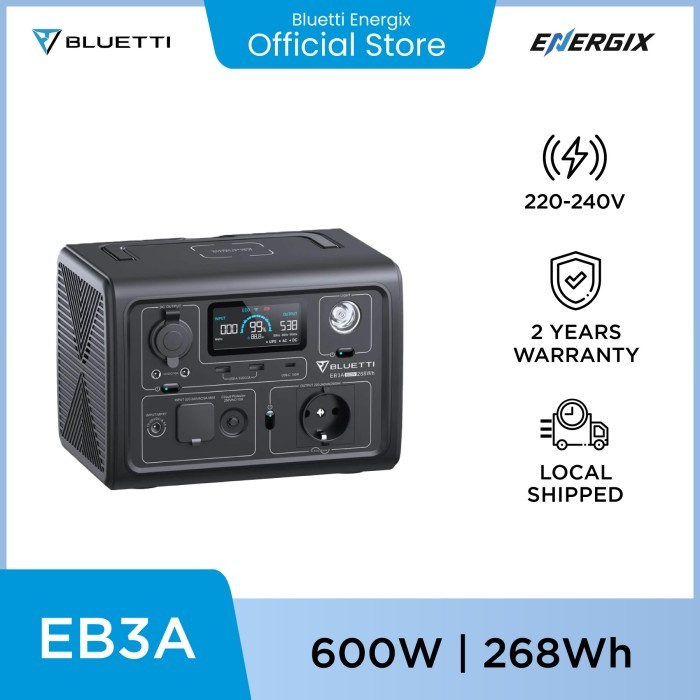 Jual BLUETTI EB3A Portable Power Station 600W 268Wh | Shopee Indonesia