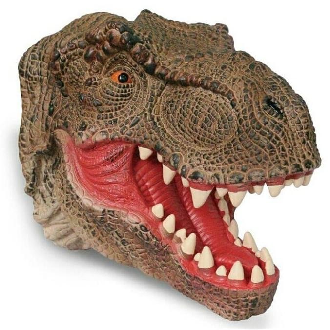 Jual Dinosaurus Tyrannosaurus Rex Head Kepala Dino T Rex Hand Puppet ...