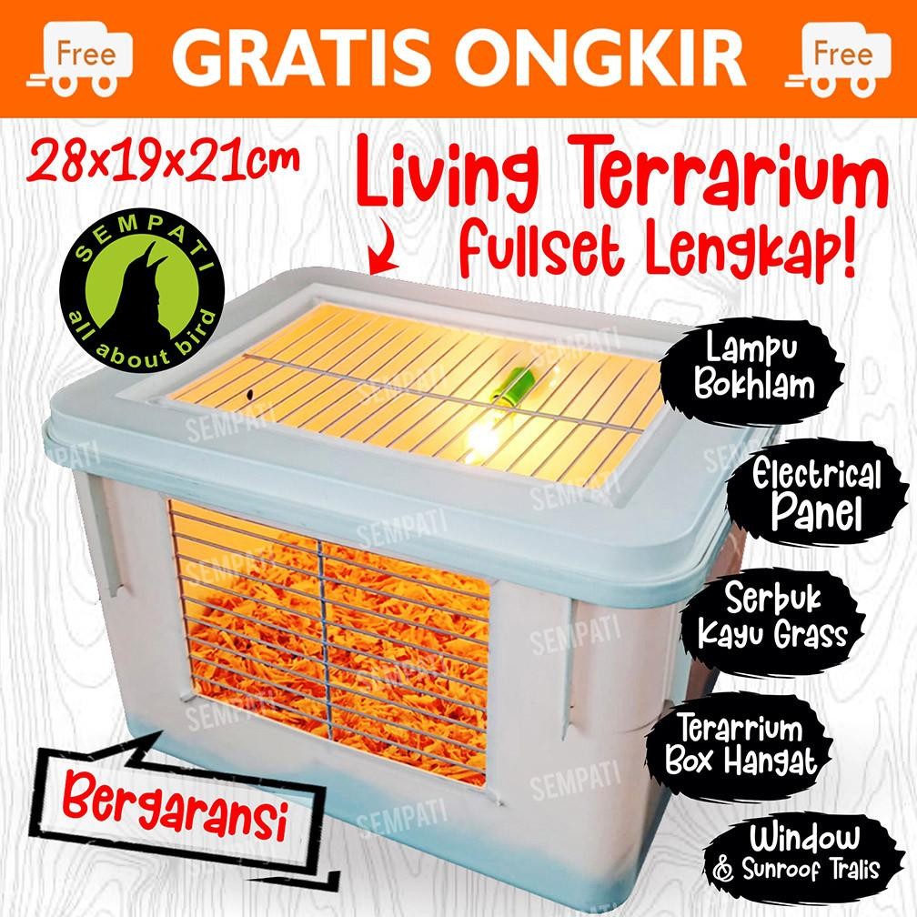 Jual Box Kotak Ternak BurungTerrarium Fullset Plus Lampu Kotak Ternak ...
