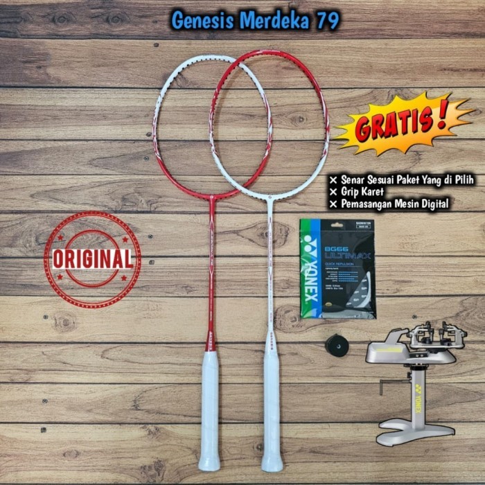 Jual Raket badminton HQ HIQUA HI-QUA GENESIS MERDEKA 79 5U FULL CARBON ...