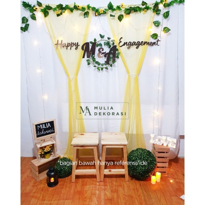 Jual Dekorasi Lamaran Backdrop Nikahan PhotoBooth DIY Akad Nikah Aqiqah ...
