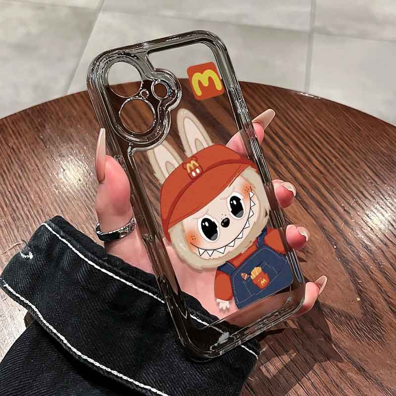 Jual Premium Labubu Lucu Transparan Luar Negeri Mcdonald'S Case Hp Redmi A5 Note 13 Pro Plus ...
