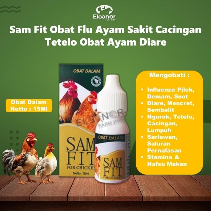 Jual TERNAK Ayam Sam Fit Obat Flu Ayam Sakit Cacingan Tetelo Obat Ayam ...