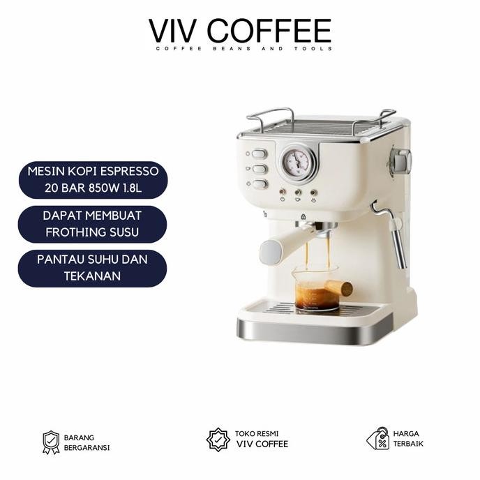 Jual Mesin Kopi Espresso Coffee Maker 20 Bar 850W | Shopee Indonesia
