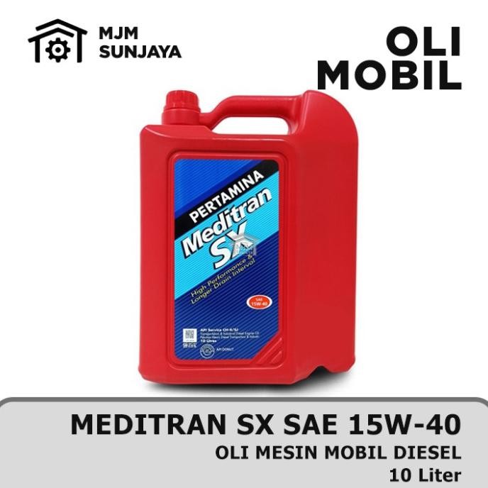Jual New Product Oli Mesin Pertamina Meditran Sx Sae 15W-40 10 Liter Diesel Solar Galon 10Liter ...