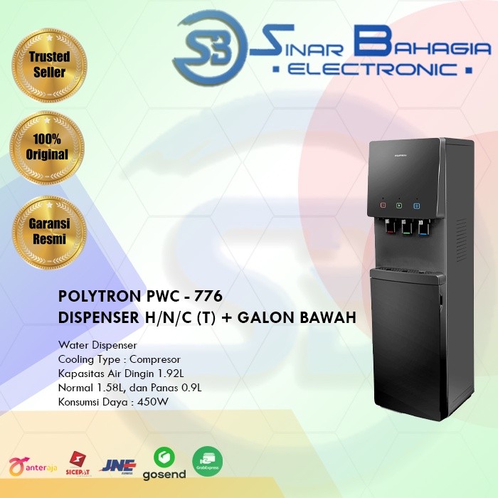 Jual POLYTRON PWC-776 DISPENSER H/N/C (T) + GALON BAWAH (NEW) (KHUSUS ...