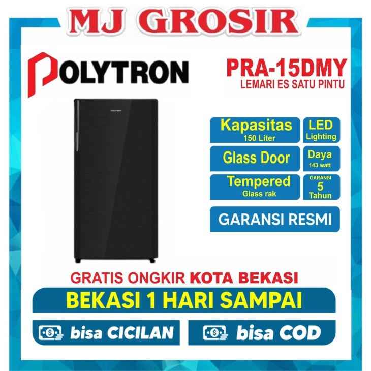 Jual KULKAS POLYTRON PRA 15 DMY LEMARI ES 1 PINTU | Shopee Indonesia