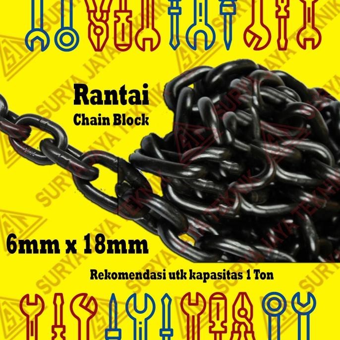 Jual Rantai Beban Katrol 1 Ton-2 Ton / Pull Chain For Chain Block Per ...