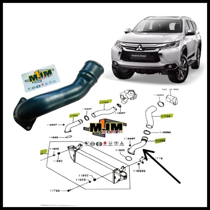 Jual HOT DEAL PIPA PIPPING INTERCOOLER ASLI ALL NEW PAJERO SPORT DAXAR ...