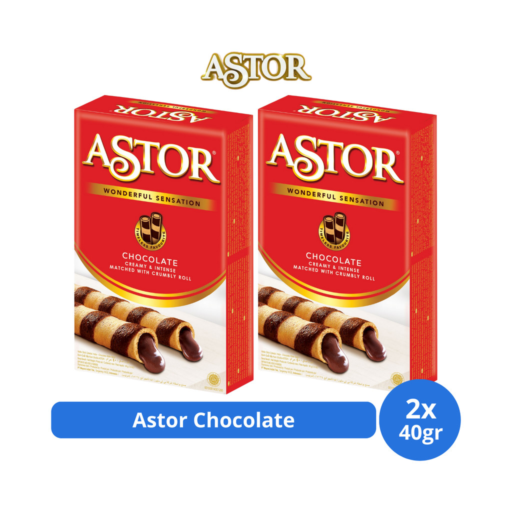 Jual Astor Chocolate 40gr x 2 pcs | Shopee Indonesia