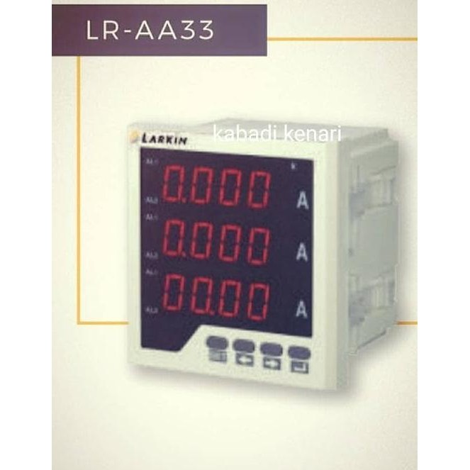 Jual AMPERE METER DIGITAL 3PHASE LR-AA33 AC 96 X 96 LARKIN PANEL meter BOX | Shopee Indonesia