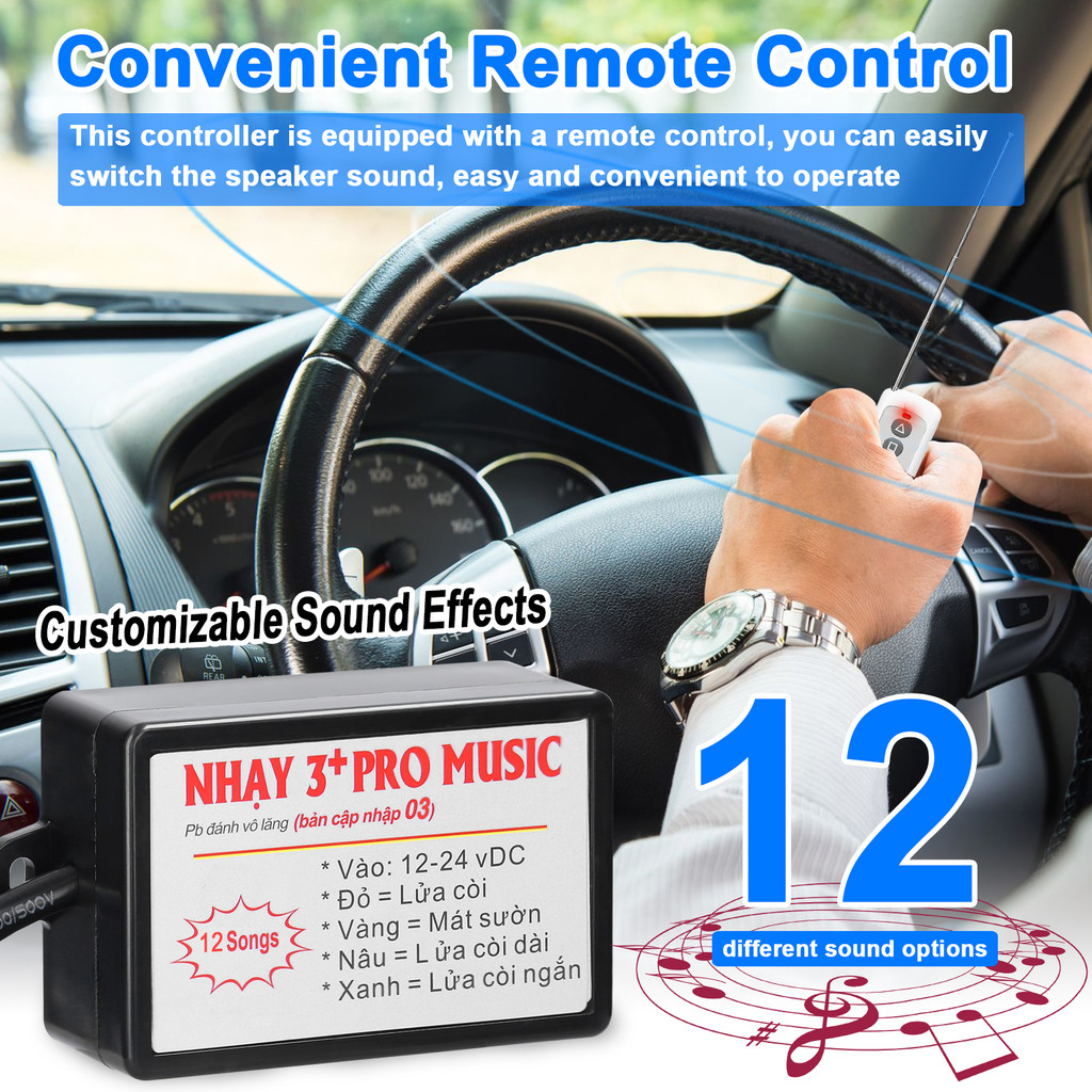 Jual NEW Car Horn Controller Electric Horn Speaker Sound Control Unit ...