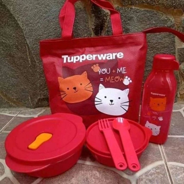 Jual Simply Lunch Set Tupperware Tempat Bekal Set | Shopee Indonesia